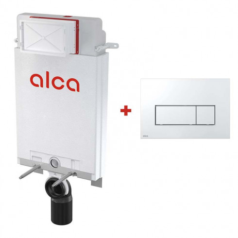 Pack mécanisme de chasse 100/1000 + Plaque AlcaM371 ALCA - COMAF